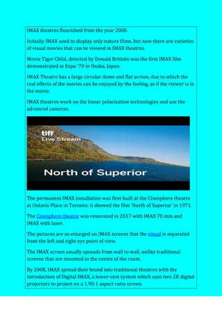 IMAX Screen Better Than A Regular Screen | PDF