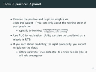 Dealing with imbalanced data in RTB | PPT