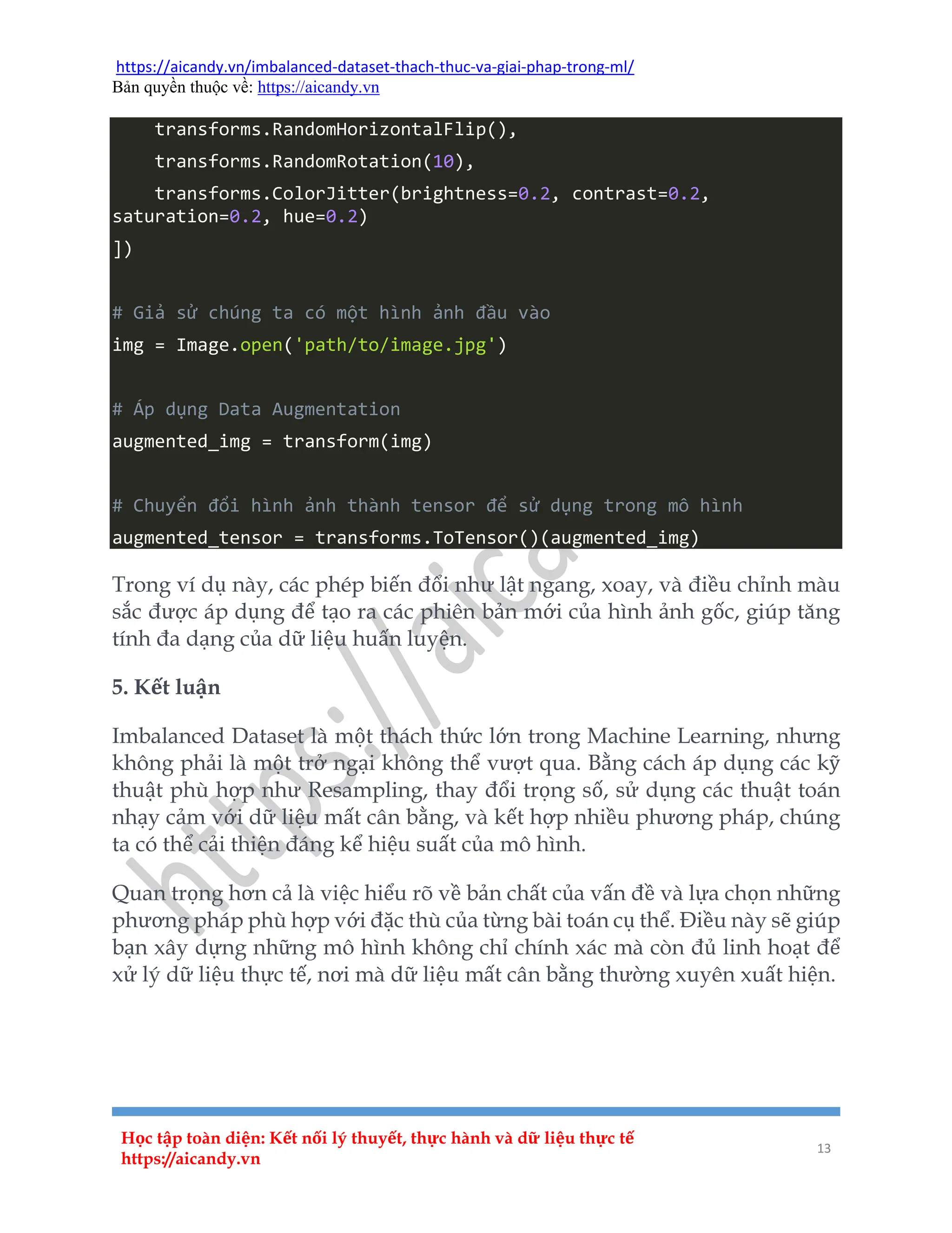 Imbalanced Dataset - Thách thức và giải pháp trong Machine Learning.pdf