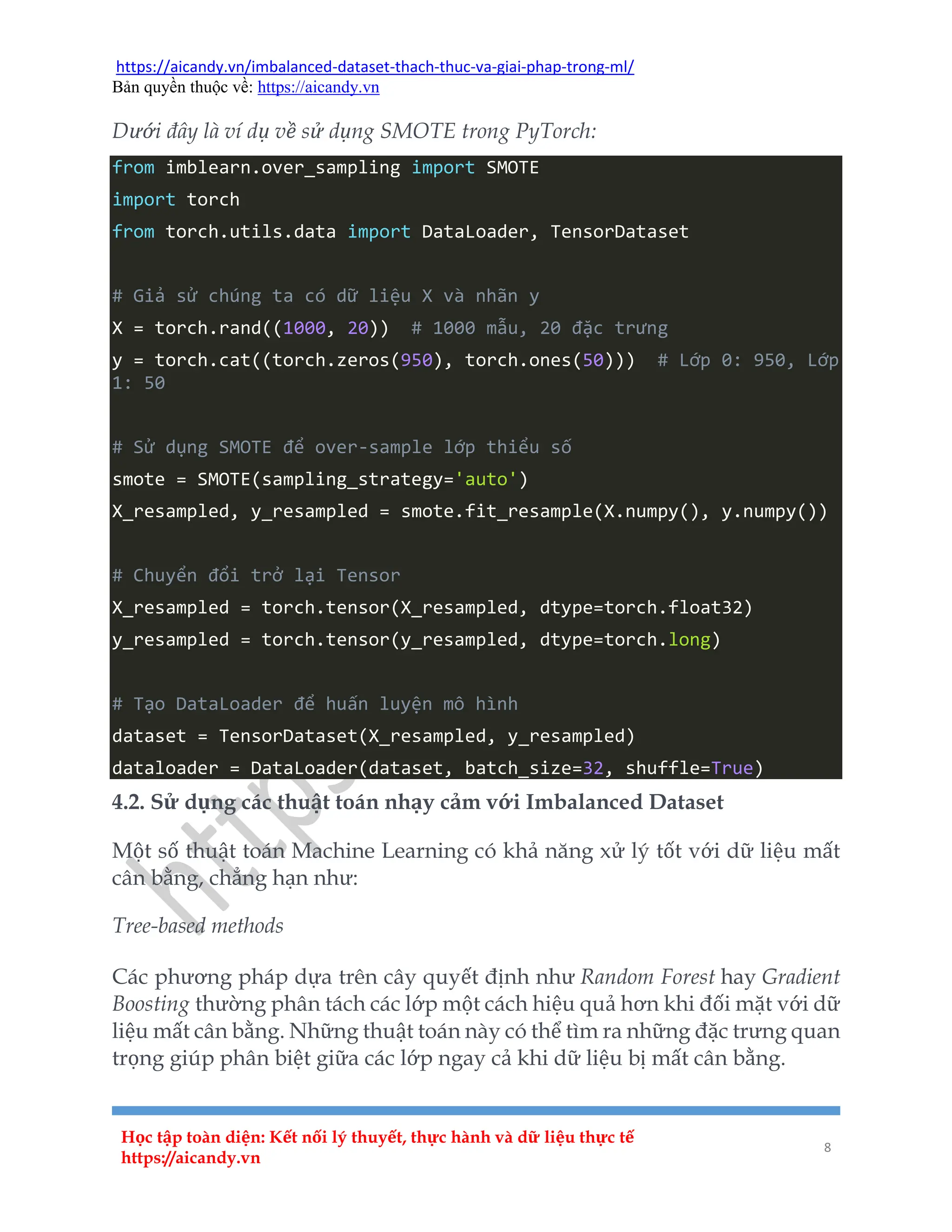 Imbalanced Dataset - Thách thức và giải pháp trong Machine Learning.pdf
