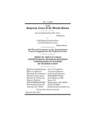 IBM amicus curiae brief | PDF