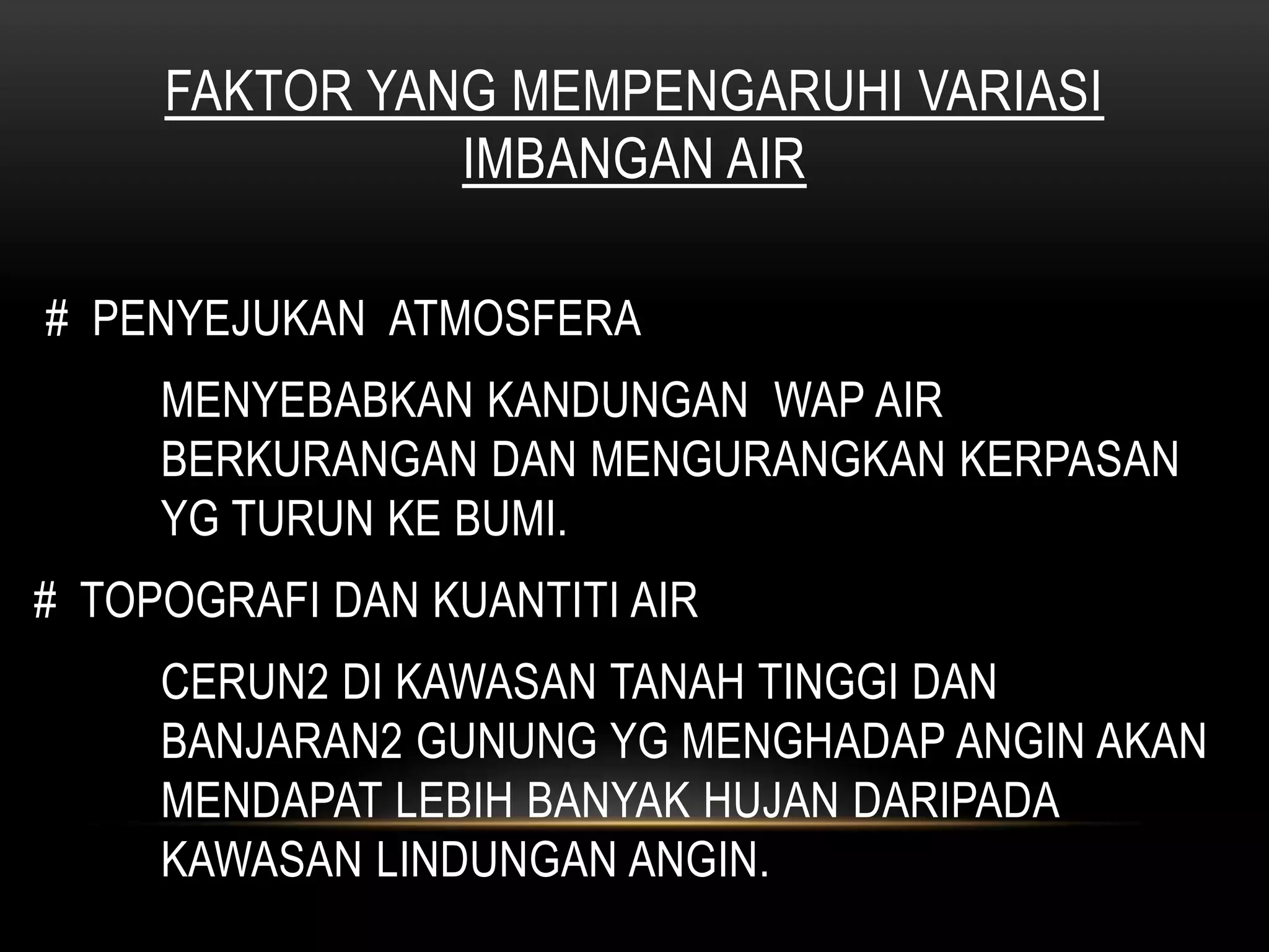 Imbangan air | PPTX