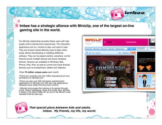 Imbee corporate deck v3a2 marc_4.key | Social Networking | Internet