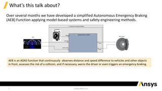 An AEBS Use Case for Model-Based System Design Integrating Safety Analyses and Simulation | PDF