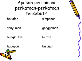 Imbuhan Akhiran -an | PPT