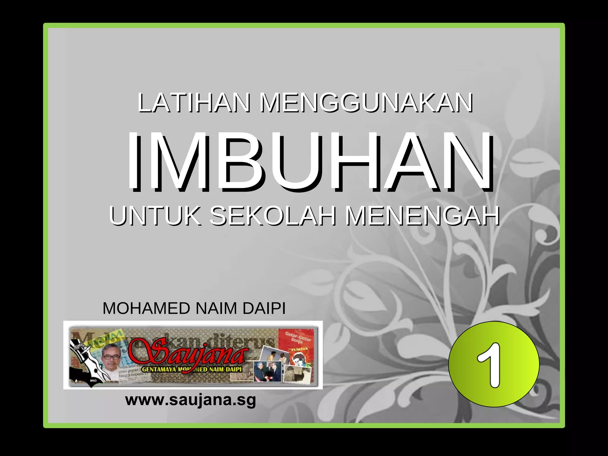 Imbuhan 01 | PPT