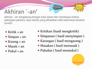 Imbuhan akhiran | PPTX