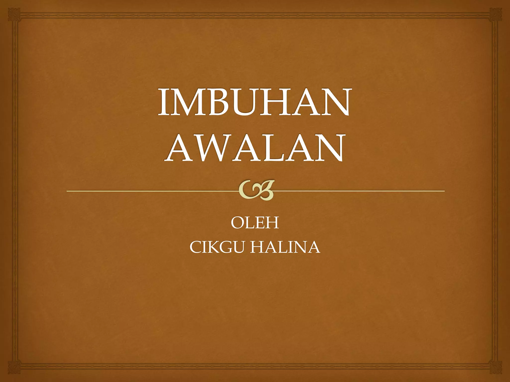 Imbuhan awalan | PDF