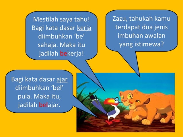 Imbuhan Awalan beR- dan teR- | PPT