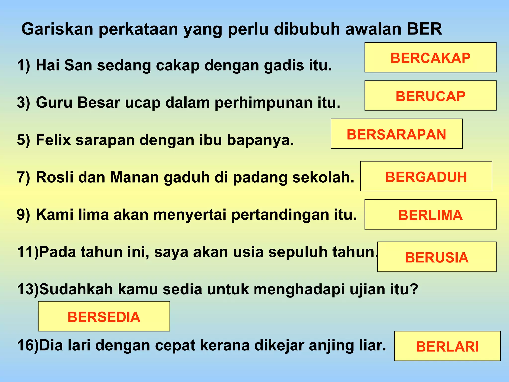 Imbuhan Ber | PPT