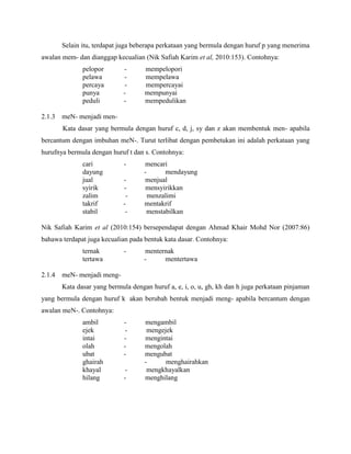 Imbuhan kata kerja aktif | DOCX