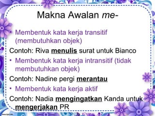 Imbuhan makna awalan | PPT
