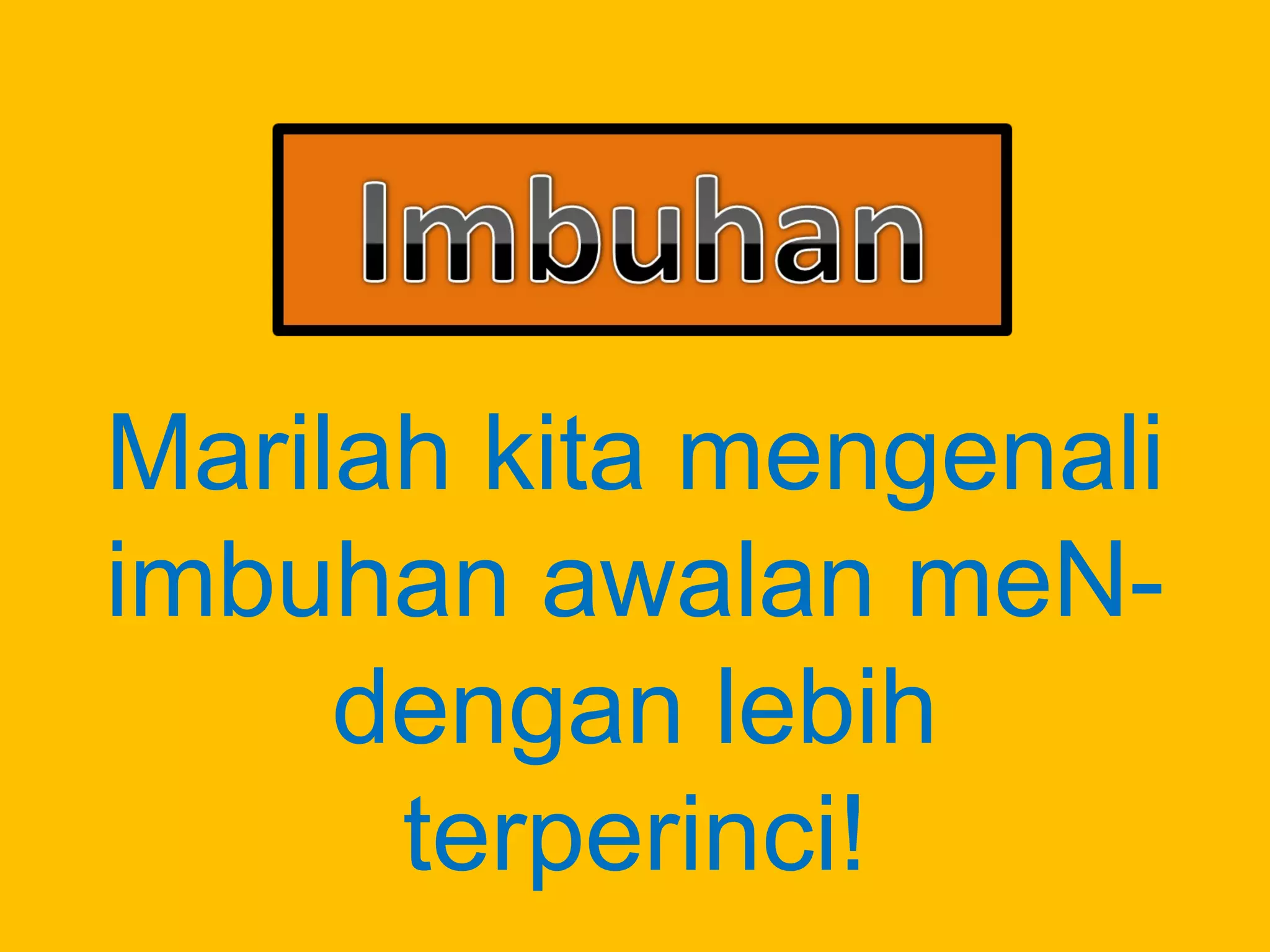 Imbuhan Awalan meN- | PPT