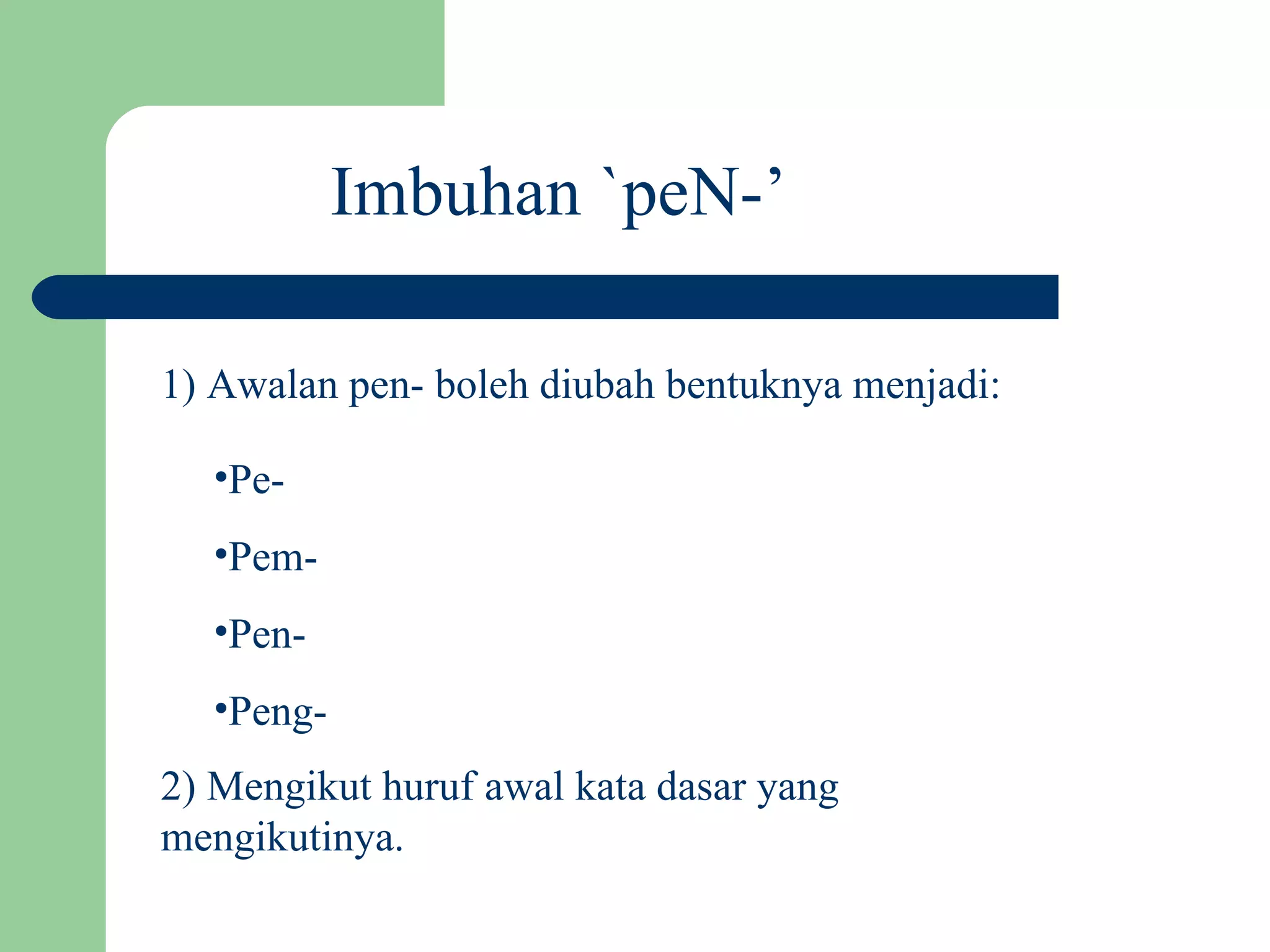 Imbuhan Pe | PPT
