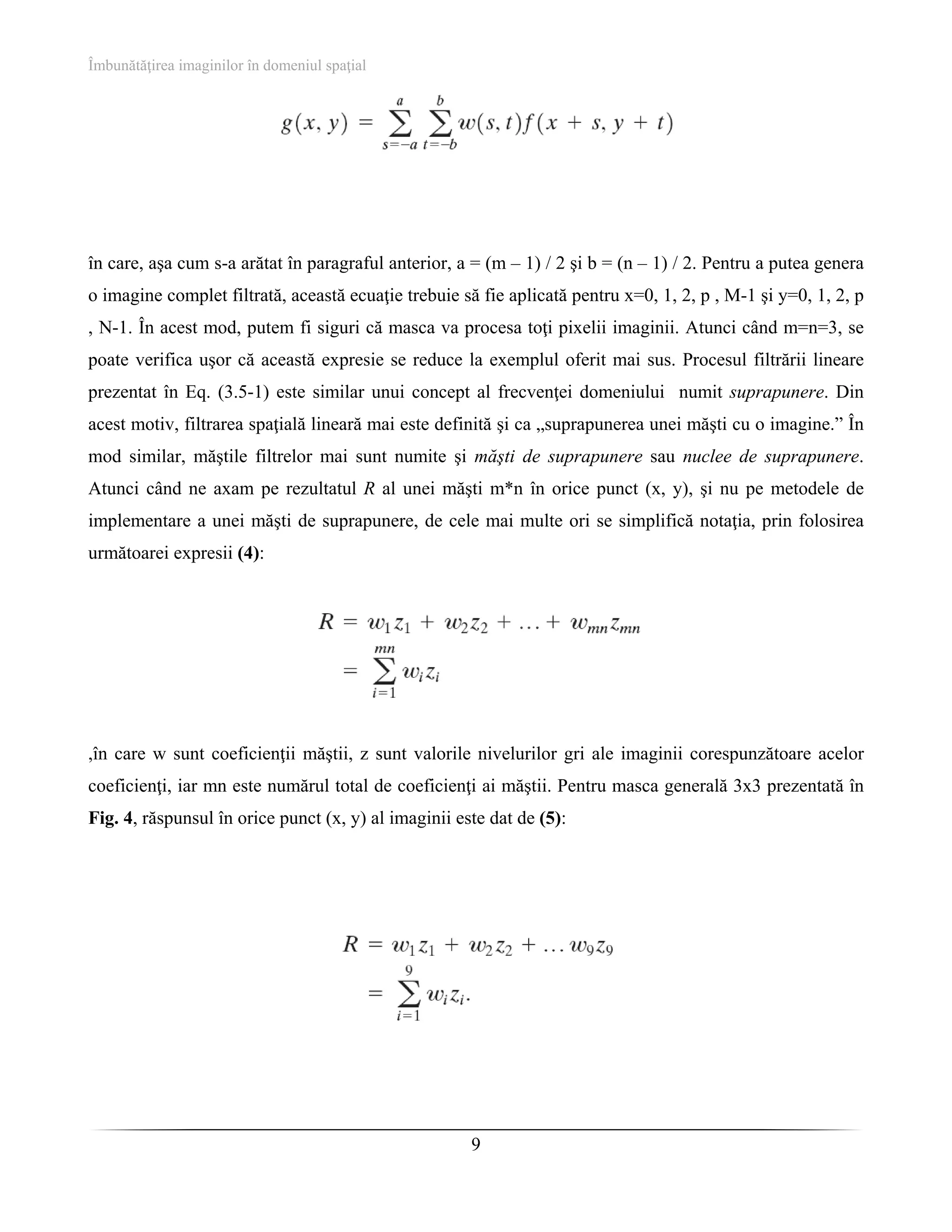 Imbunatatirea Imaginilor In Domeniul Spatial | PDF