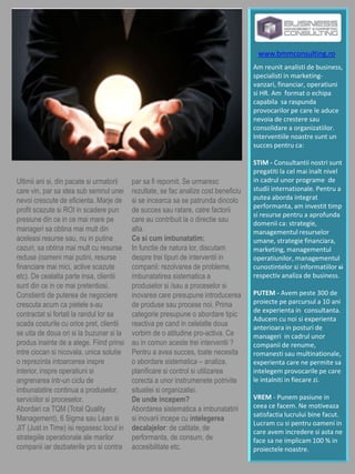 Imbunatatire continua | PDF