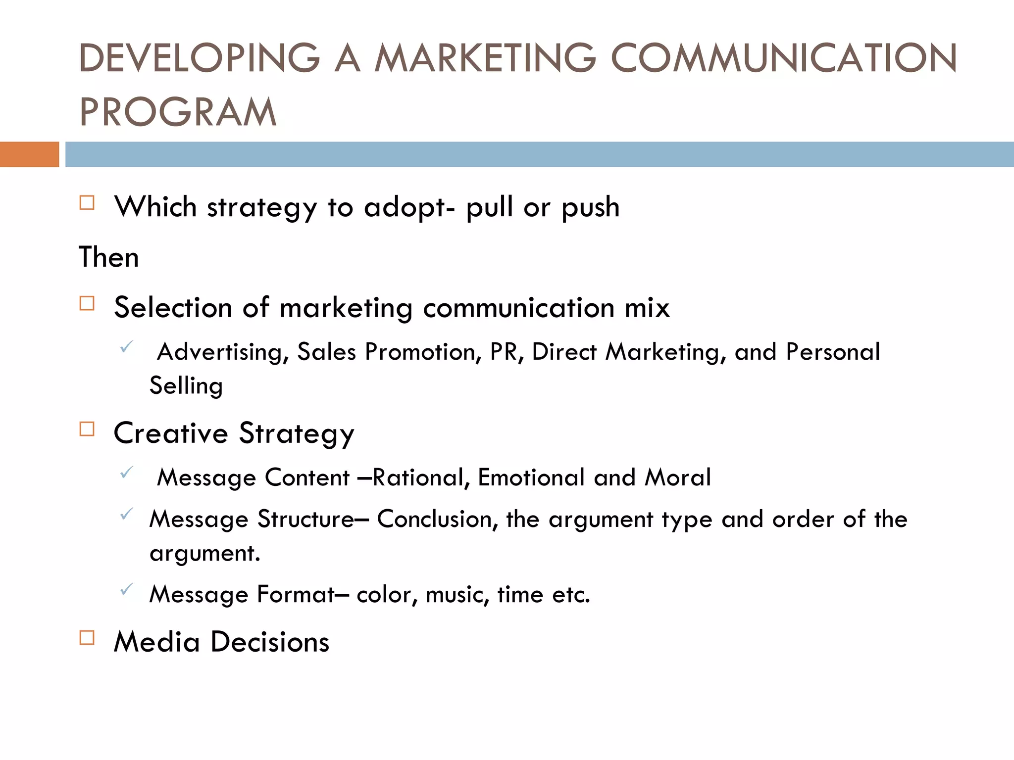 Marketing Communication Planning Process | PPT