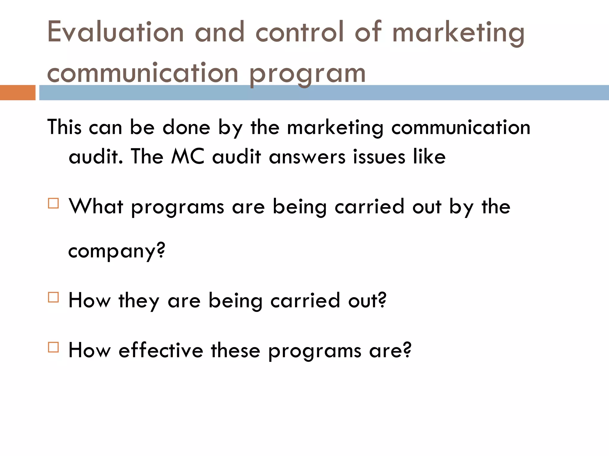 Marketing Communication Planning Process | PPT
