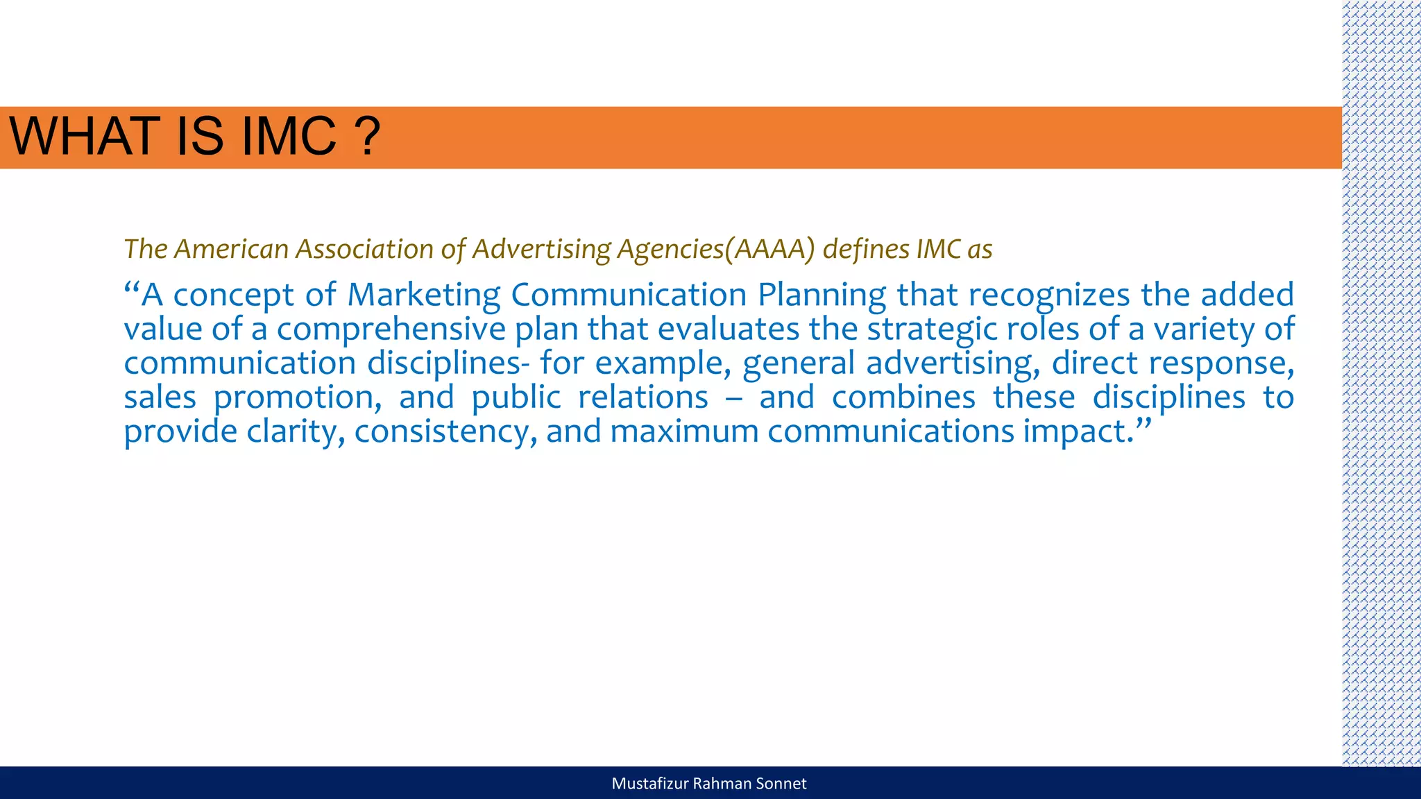 Integrated Marketing Communications (IMC) | PPT