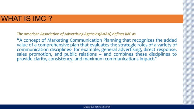 Integrated Marketing Communications (IMC) | PPT