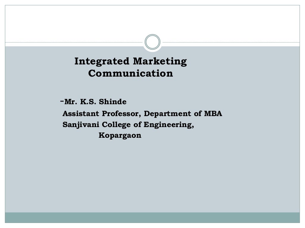 Integrated Marketing Communication | PPTX