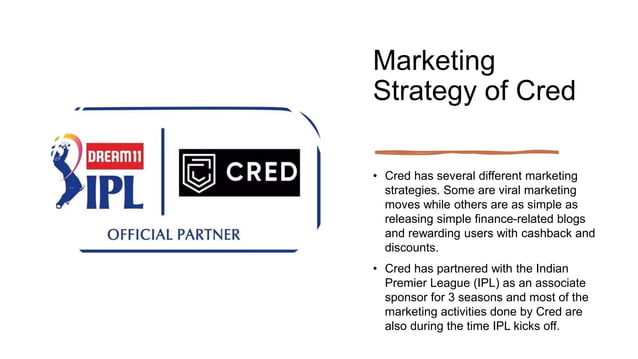 IMC Cred marketing strategies' | PPTX | Advertising Industry | Industries