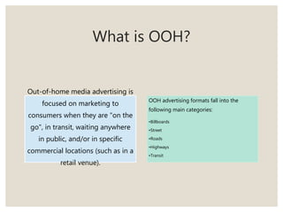 OUT OF HOME ADVERTISING | PPT