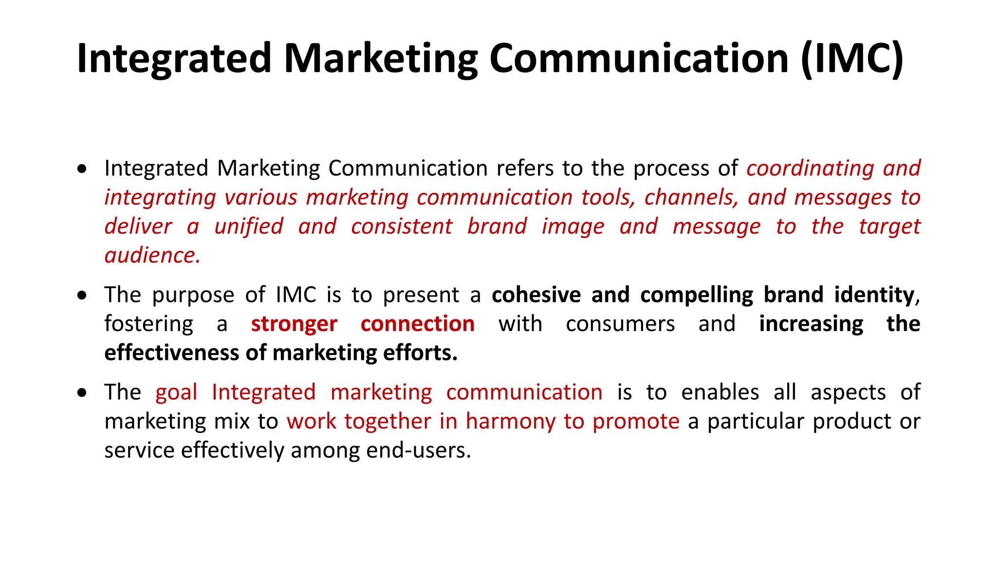 IMC 1.pptx- Marketing integrated communication | PPTX