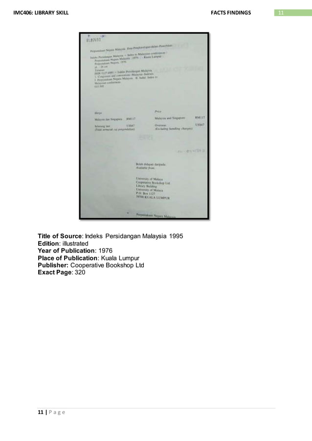 IMC 406: Assignment Facts Finding | PDF