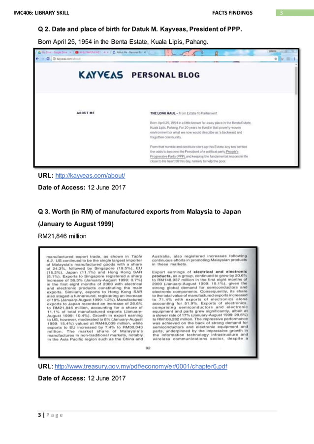 IMC 406: Assignment Facts Finding | PDF