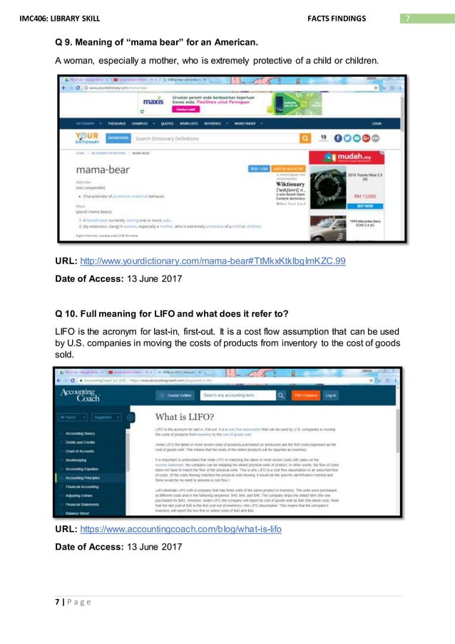 IMC 406: Assignment Facts Finding | PDF