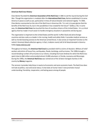 Imc 636 American Red Cross Project Final 122111 | DOCX