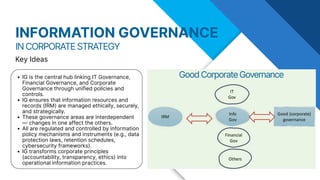 Information Governance for Corporate Strategy | PDF