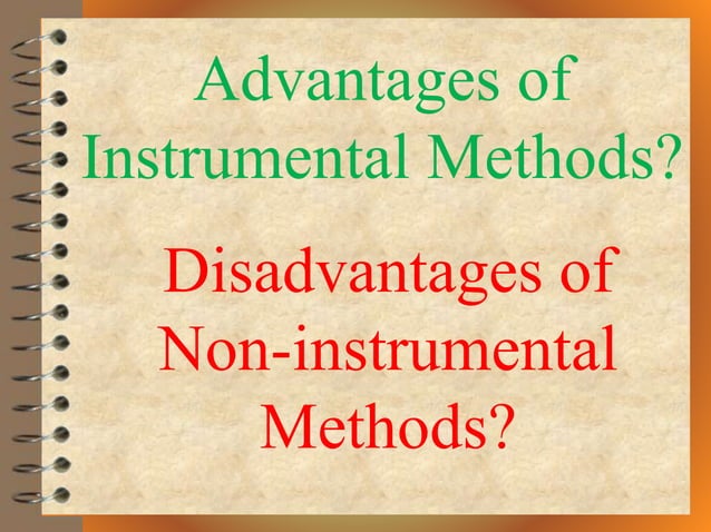 Instrumental method of chemical analysis | PPTX