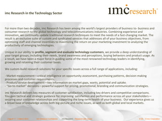 imc Research Introduction | PDF