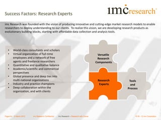 imc Research Introduction | PDF