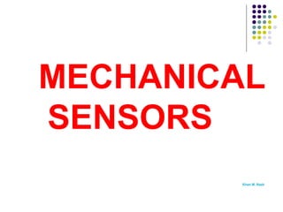 Im ch 3( pt-2) mech sensor | PPT