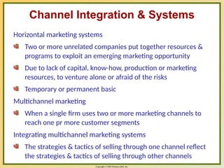 Deigning & Managing Integrated Marketing Channels | PPTX | Advertising ...