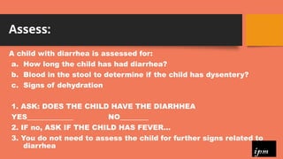 IMCI -Part 2 side 12-32 (20 slides) Pneumonia, Diarrheal Diseases ...