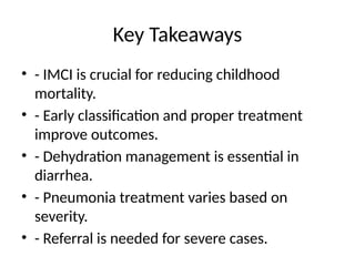 IMCI_Classification_ Intergrated management of child | PPTX