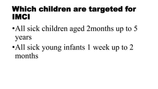 IMCI LECTURE PRESENTATION 1.pptx by Ronald | PPTX