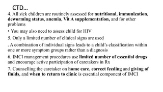 IMCI LECTURE PRESENTATION 1.pptx by Ronald | PPTX