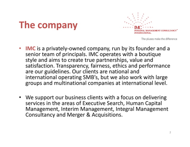 IMC International | PPT