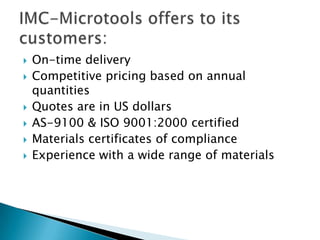 Imc Microtool | PPT