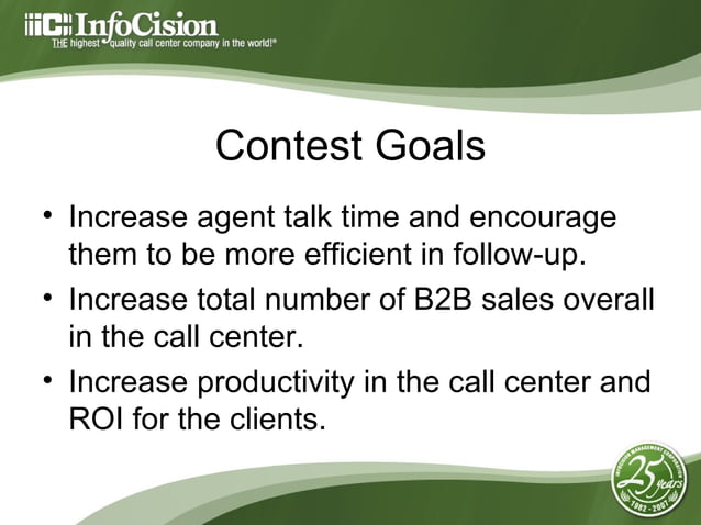 InfoCision Mystery Envelope Contest | PPT