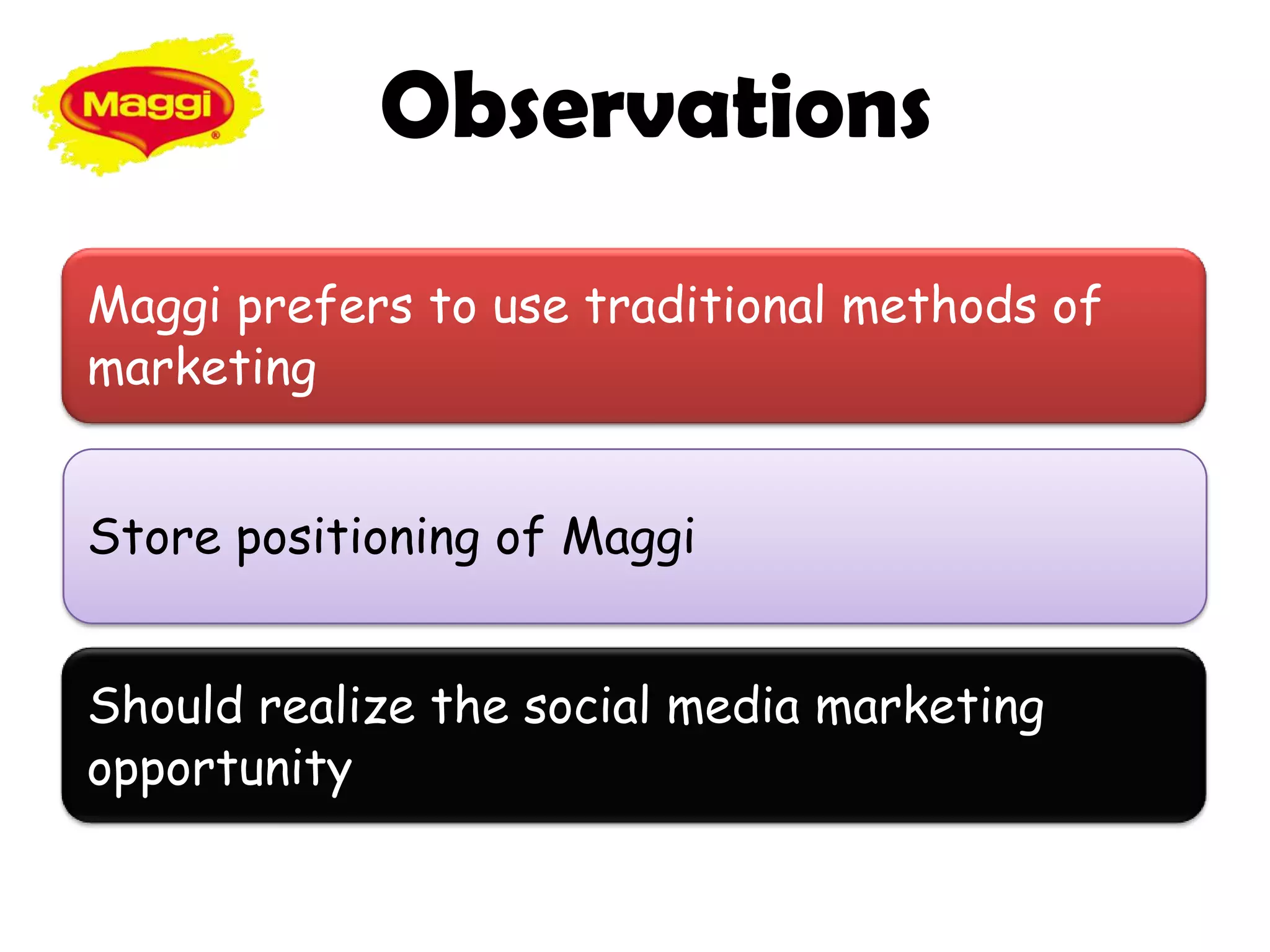 Imc of maggi an analysis | PPTX