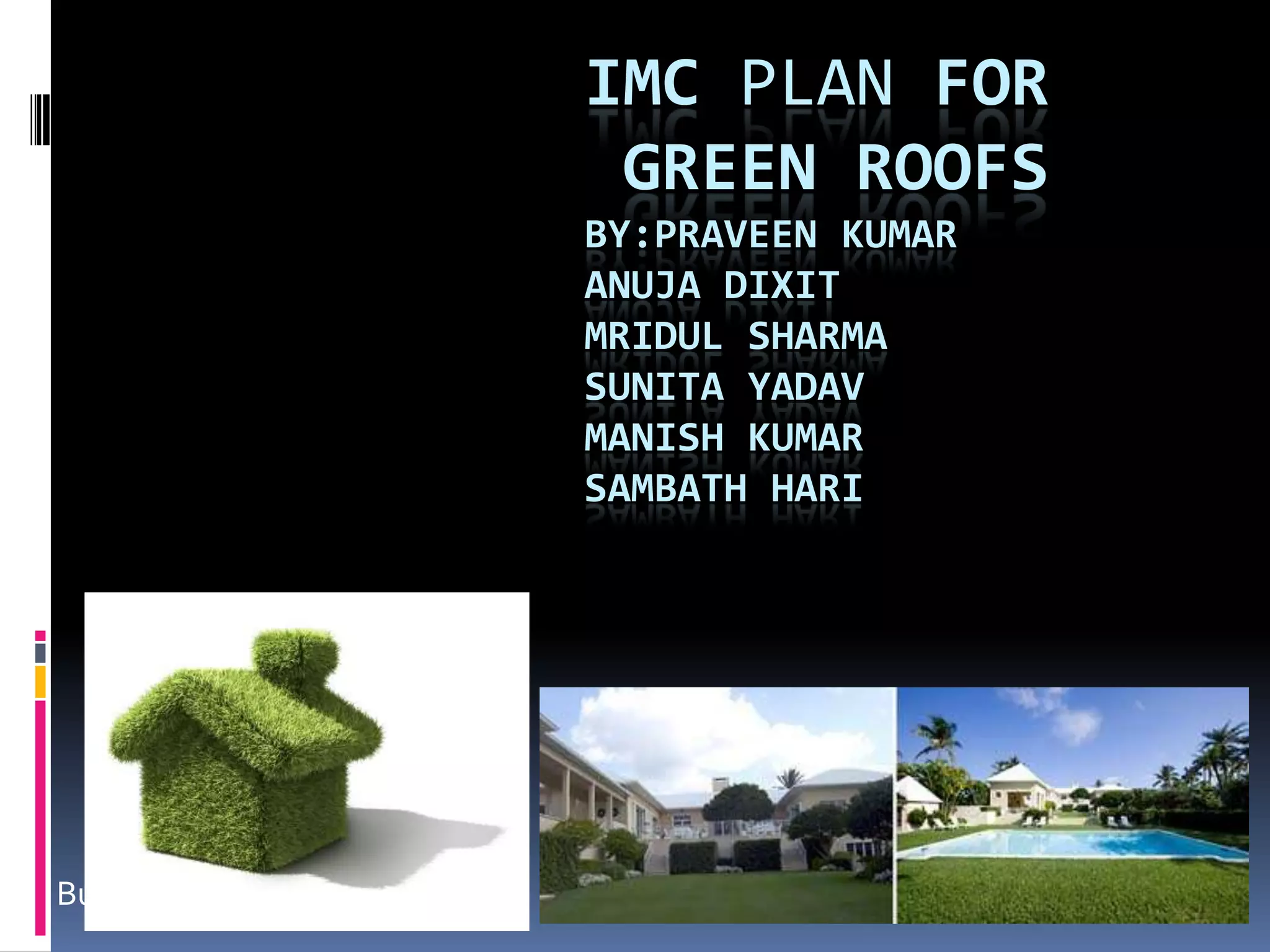 Imc plan for green Roofs | PPT