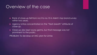 Imc plan for lintas | PPTX