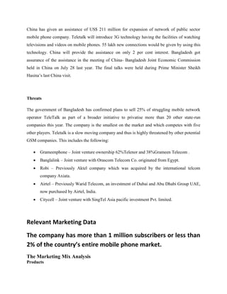 IMC Plan on Teletalk | PDF