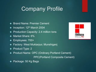 IMC Strategy Of Premier Cement | PPTX